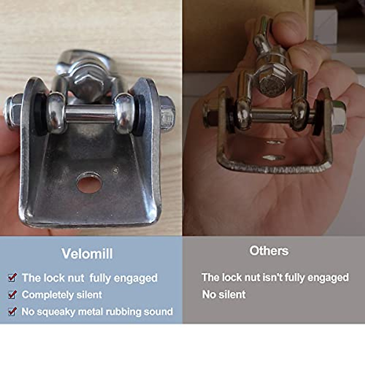 Velomill Hammock Hanging Kit, 1000 lb Capacity Heavy Duty 360° Rotate Swing Ultra Durable Hooks for Swing, Chair, Multiple Indoor Outdoor Gym