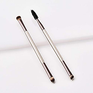 Vintage Makeup Brushes 2PCS Double End Eyelash Brush Cosmetic Eyeshadow Brush Makeup Tool Wet And Wild Makeup Brushes
