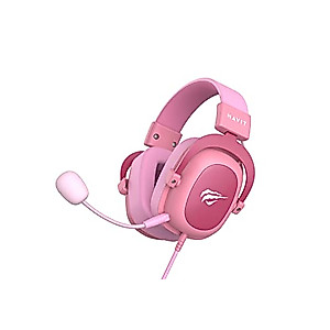 havit HV-H2002d Pink Gaming Headset Headset with Microphone, Speaker 53mm, Plug 3, 5mm: Compatible with XBOX ONE and PS4, HAVIT, HV-H2002d Pink