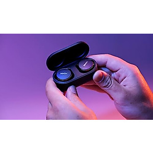 Denon PerL Pro True Wireless Earbuds - Adaptive Active Noise Cancelling, Personalized Sound with Masimo Adaptive Acoustic Technology, Spatial Audio, 32Hr-Battery Life, Wireless Charging, Black