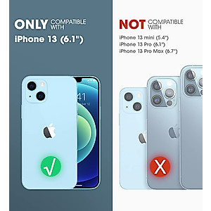 SUPCASE Unicorn Beetle Style Series Case for iPhone 13 (2021 Release) 6.1 Inch, Premium Hybrid Protective Clear Case (Black)