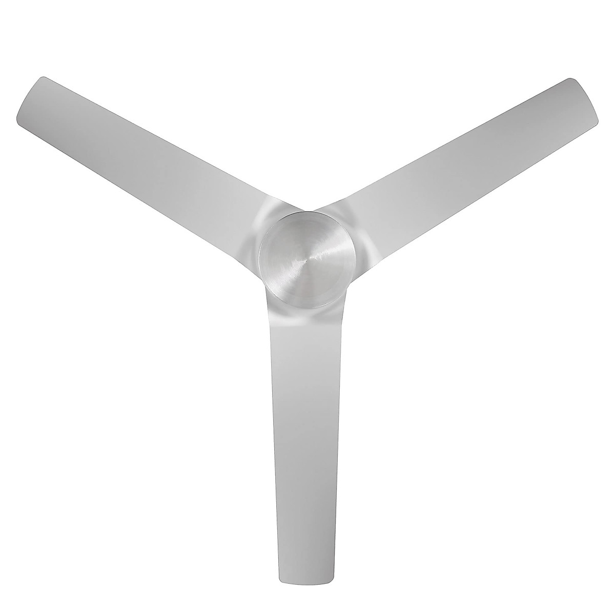 WAC Smart Fans Mocha Indoor and Outdoor 3-Blade Ceiling Fan 54in Brushed Aluminum with Remote Control works with Alexa and iOS or Android App