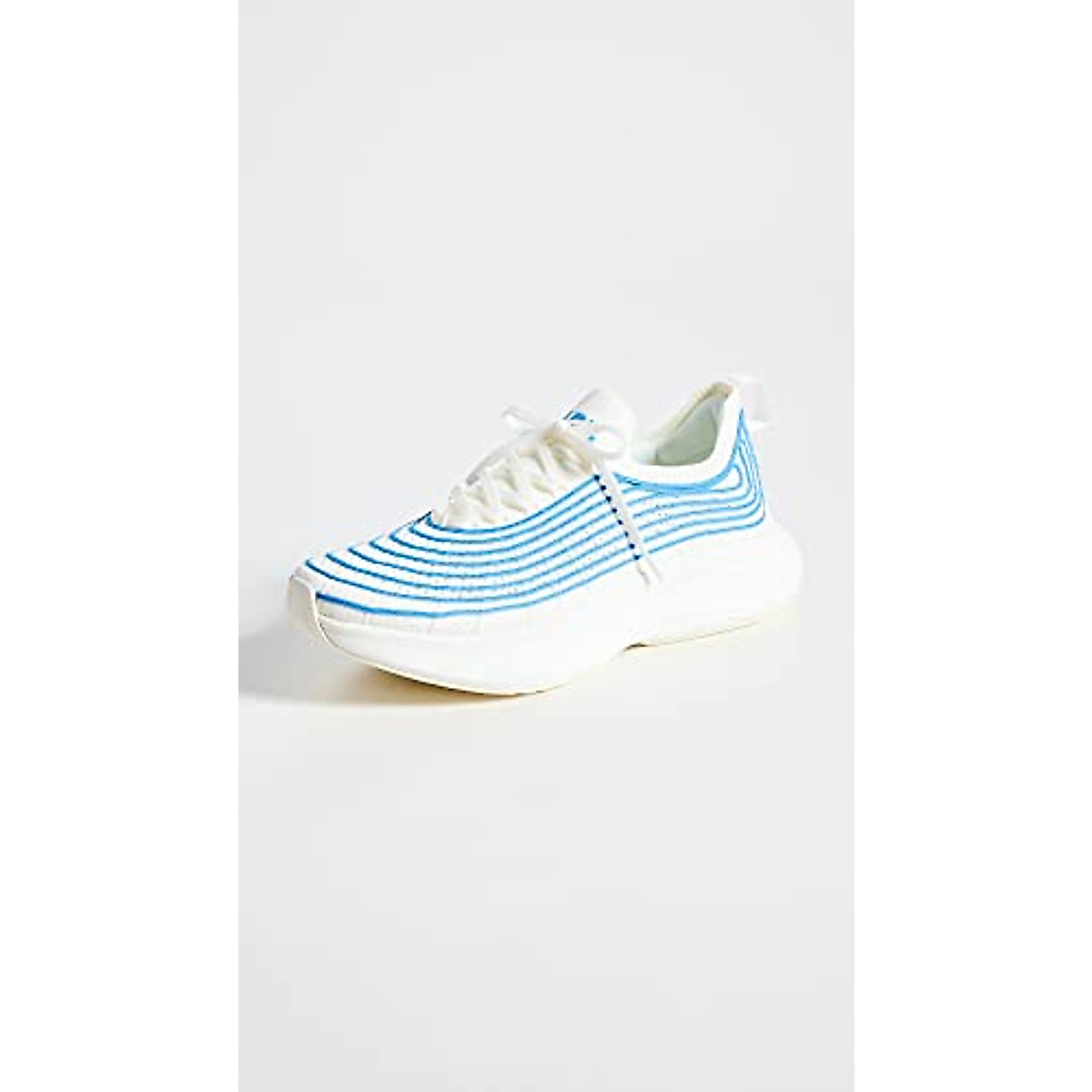 APL: Athletic Propulsion Labs Women's Techloom Zipline Sneaker, Ivory/Coastal Blue, 8 Medium US