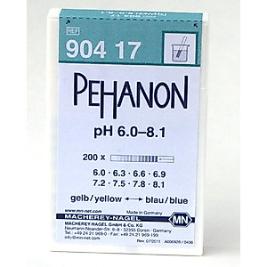Macherey-Nagel, 90417, Pehanon pH 6.0-8.1, Box of 200 Strip
