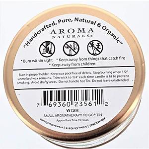 Aroma Naturals Wish Peppermint Vanilla Tin