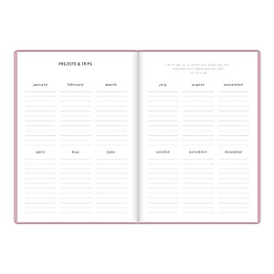 Letts of London Inspire Weekly/Monthly Planner, 12 Months, January to December, 2024, A5 Size, 8.25" x 5.875", Multilingual, Pink (C082021-24)