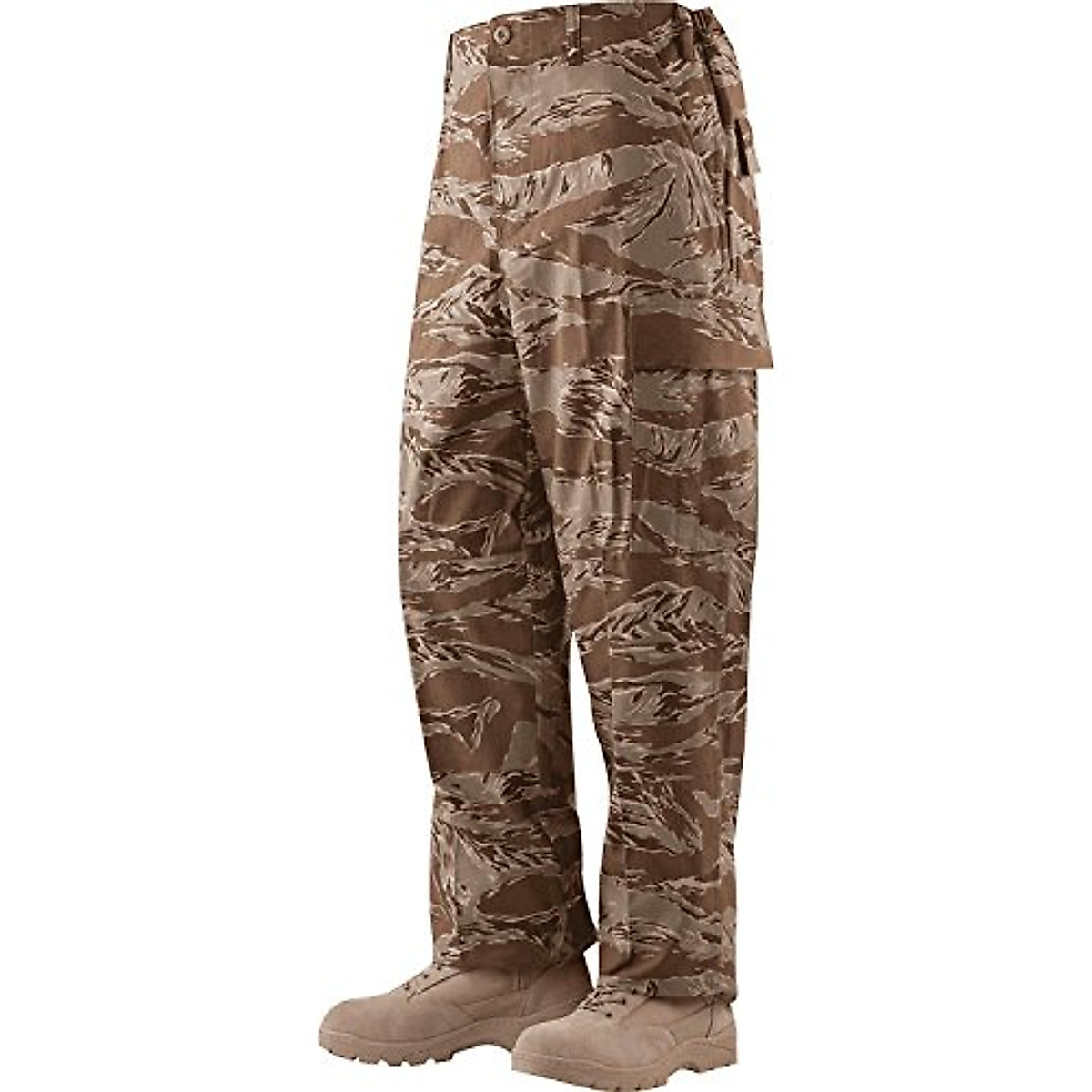 Tru-Spec Men's BDU Pants - Tactical Uniform Pants for Military and Law Enforcement, 100% Cotton Rip-Stop, Desert Tiger Stripe, XX-Large