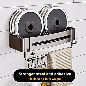 LBW 3 Packs Shower Caddy No Drilling Shower Rack for Bathroom Shower Organizer with Soap Holder and Hooks&Adhesive for Bathroom,Kitchen，Rustproof Shower Shelves for Inside Shower(pack of 3)