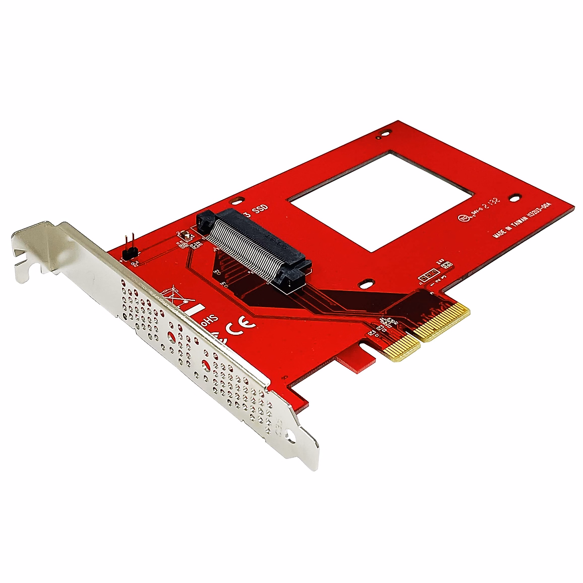 Ableconn PEXU3-132 NVMe 2.5-inch U.3 SSD PCIe 4.0 x4 SFF-TA-1001 Carrier Adapter Card - for 2.5-inch U.3 NVMe SSD - U.3 to PCIe 4.0 - PCIe Adapter for U.3 Drive