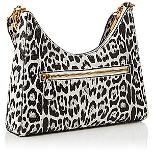 GUESS Centre Stage Hobo, Black/White Leopard