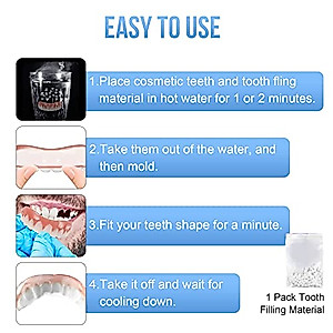 Braces Snap On Instant Perfect Smile veneers Dentures Comfort Fit Flex Teeth veneers - Denture for Top and Bottom Teeth to Make White Tooth Beautiful Neat