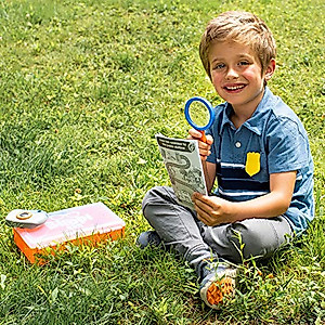 Blippi Detective Roleplay Set - Carry Case, Camera, Personalized Yellow Badge, Magnifying Glass, Activity Sheets for Ultimate Toddler and Young Child Mystery Adventure - Exclusive Content Included