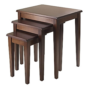 Winsome Wood Regalia Accent Table, Walnut & Wood Rochester Occasional Table, Antique Walnut