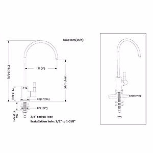 Kitchen Faucet with Purifier Faucet Matte Black Color