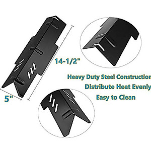 Heat Plates and Burners Replacement for Dyna-Glo BBQ Grill Models DGF350CSP, DGF350CSP-D, 2 Pack