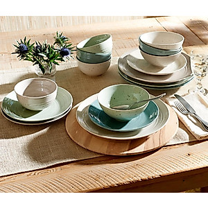 Artist's Blend 16 Pc Set - Artist Inspiration, Porcelain Serving Bowls, Colorful Designs, For Food and Art