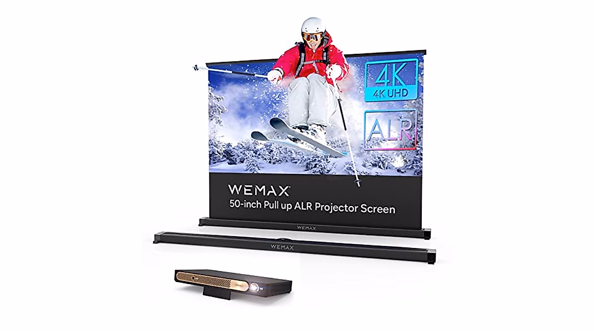WEMAX Go Advanced Portable 1080P Laser Projector & Screen