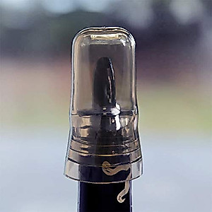 (12 pcs) 2 oz. Measured Liquor Pourers with Dust Covers (12 pcs), Clear Spout Pourer with White Tail and Black Collar plus Cover Cap, 24-Piece Combo Set