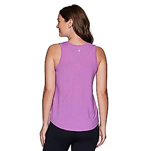 RBX Yoga Tank Top for Women Super Soft Stretchy Tank Relaxed Fit Workout Tank Top Sleeveless Gym Tee Airy Breathable Running Tank Top Camisole Seamed Orchid Purple L
