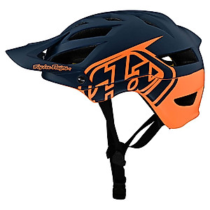 Troy Lee Designs Adult|All Mountain|Bicycle Half Shell A1 Helmet Classic W/MIPS - (Tangelo/Marine, X-Small/Small)