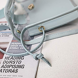 Womens PVC Mini Handbags Clear Cluth Purse Tote Bag Messenger Shoulder (Red)