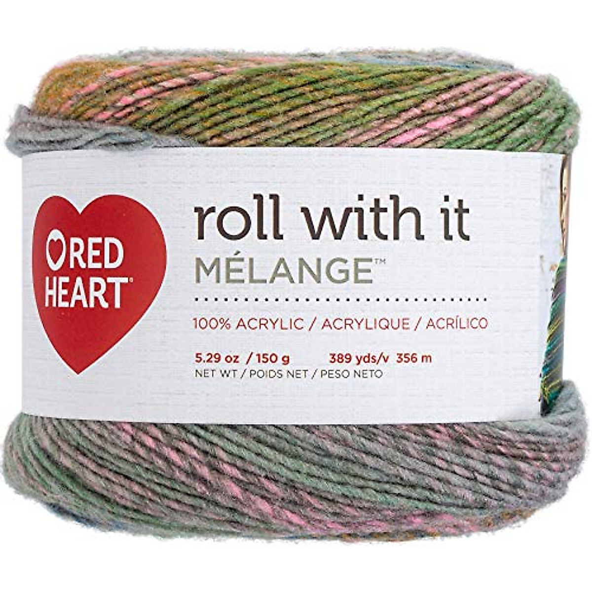 Red Heart Roll with it Melange Green Room