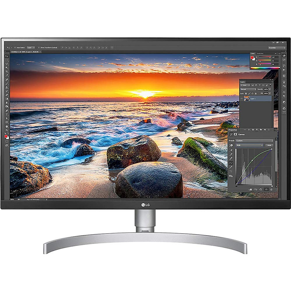 LG 27UL850-W 27-inch 4K UHD IPS LED Monitor with VESA DisplayHDR 400 Bundle with Tech Smart USA Elite Suite 18 Standard Editing Software Bundle and 1 YR CPS Enhanced Protection Pack