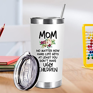 UNNESALT Mothers Day Gifts for Mom from Daughter, Son, Kids - Mothers Day Gifts for Mom, Grandma, Wife - Birthday Gifts for Mom, Mother, Wife, Bonus Mom, Mother In Law, New Mama - 20 Oz Tumbler