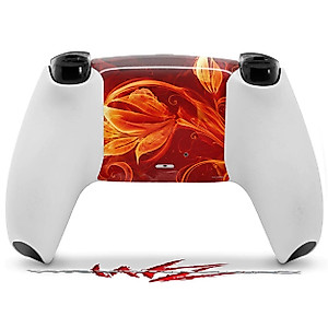 WraptorSkinz Skin Wrap compatible with Sony PS5 DualSense Controller Fire Flower (CONTROLLER NOT INCLUDED)