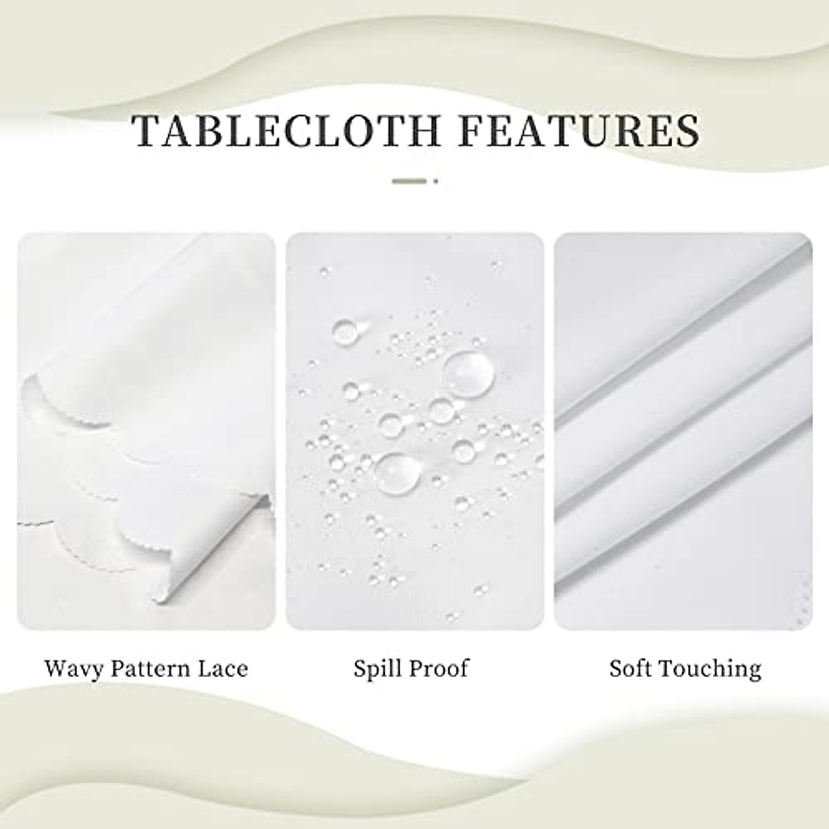 Abstract Green Pattern Round Outdoor Tablecloth,Round Table Cloth Washable Water Resistance Tablecloth with Umbrella Hole Zippered,for Patio Garden Tabletop Decor(72" Round,Forest Green Lime Green)