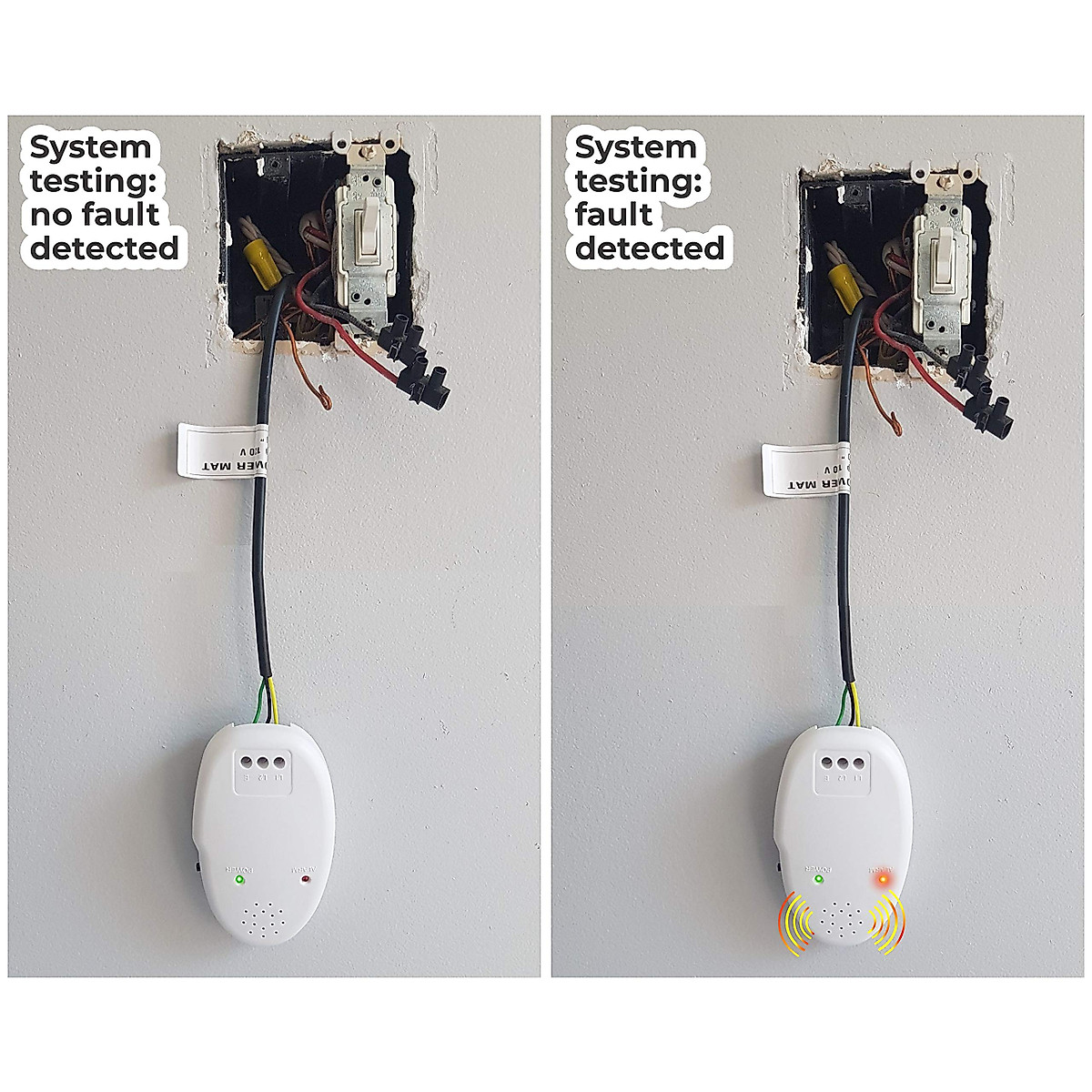 LuxHeat Radiant Floor Heat Installation Cable Monitor, Instant Alarm, Screamer. Monitors Heaters Continuity and Insulation During Floor Installation. Compatible With All Electric Underfloor Heating