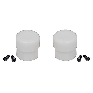 Plastic Tips for Razor Crazy Cart - Premium White Plastic Post (Set of 2) for the Razor Crazy Cart Stabilizing Post - Heavy Duty Factory Original Replacement Spare Parts for Crazy Cart XL