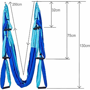 Ovyuzhen Aerial Yoga Hammock,Ultra Strong Yoga Swings Set Trapeze Extension,Antigravity Ceiling Hanging Yoga Sling Inversion Exercises
