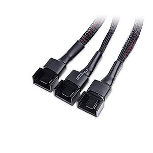 Cable Matters 2-Pack 3 Computer Case Fan Splitter Cable with SATA Power - 16 Inches