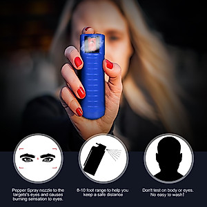 Zesirmay Keychain Set for Women with Alarm, Pom Pom, Whistle, Gifts for Girls, Friends, Women, Mom and Daughter (Cool-Blue)