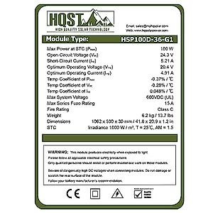 HQST 4PCS 9BB Cell 100W Solar Panel 12V 400 Watt Monocrystalline Solar Panels High-Efficiency Module for RVs Motorhomes Cabins Marine Boat Off-Grid