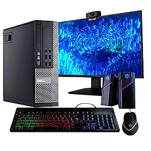 Dell Optiplex 7020 Desktop Computer | Quad Core Intel i5 (3.2) | 16GB DDR3 RAM | 500GB SSD Solid State | Windows 10 Professional | New 22in LCD Monitor | Home or Office PC (Renewed)