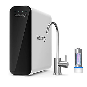 Waterdrop TSU 0.01μm Ultra-Filtration Under Sink Water Filter System and Waterdrop LED UV͎ Ultrąviolët Water Sterilizër Filter for Kitchen