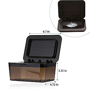 Jitnetiy Removable Wipes Dispenser Large Wipes Case Holder Container Keeps Wipes Fresh (Dark Brown)