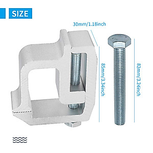 Mounting Clamps Truck Caps Topper Camper Shell Mounting Clamps Powder-Coated Replacement for Chevy Silverado Sierra 1500 2500 3500 Replacement for Toyota Tundra (4 pcs)