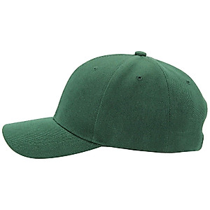 AZTRONA Baseball Cap Men Women - Adjustable Plain Sports Fashion Quality Hat, DGN Dark Green