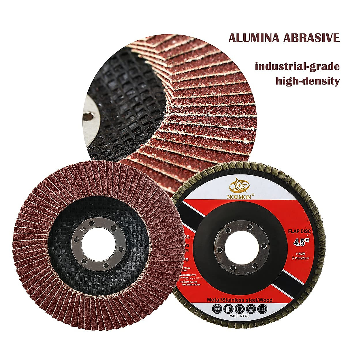 28 Packs Flap Disc 4-1 2 Inch Angle Grinder Attachments Grinding Wheel Angle Grinder Sanding Disc 40 60 80 120 Grit Grinding Disc (4 1/2 Inches)