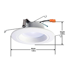 HALO Home RL56 Bluetooth Smart Integrated LED Recessed Ceiling Light, Tunable CCT (2700K-5000K), White, 5 in. and 6 in.