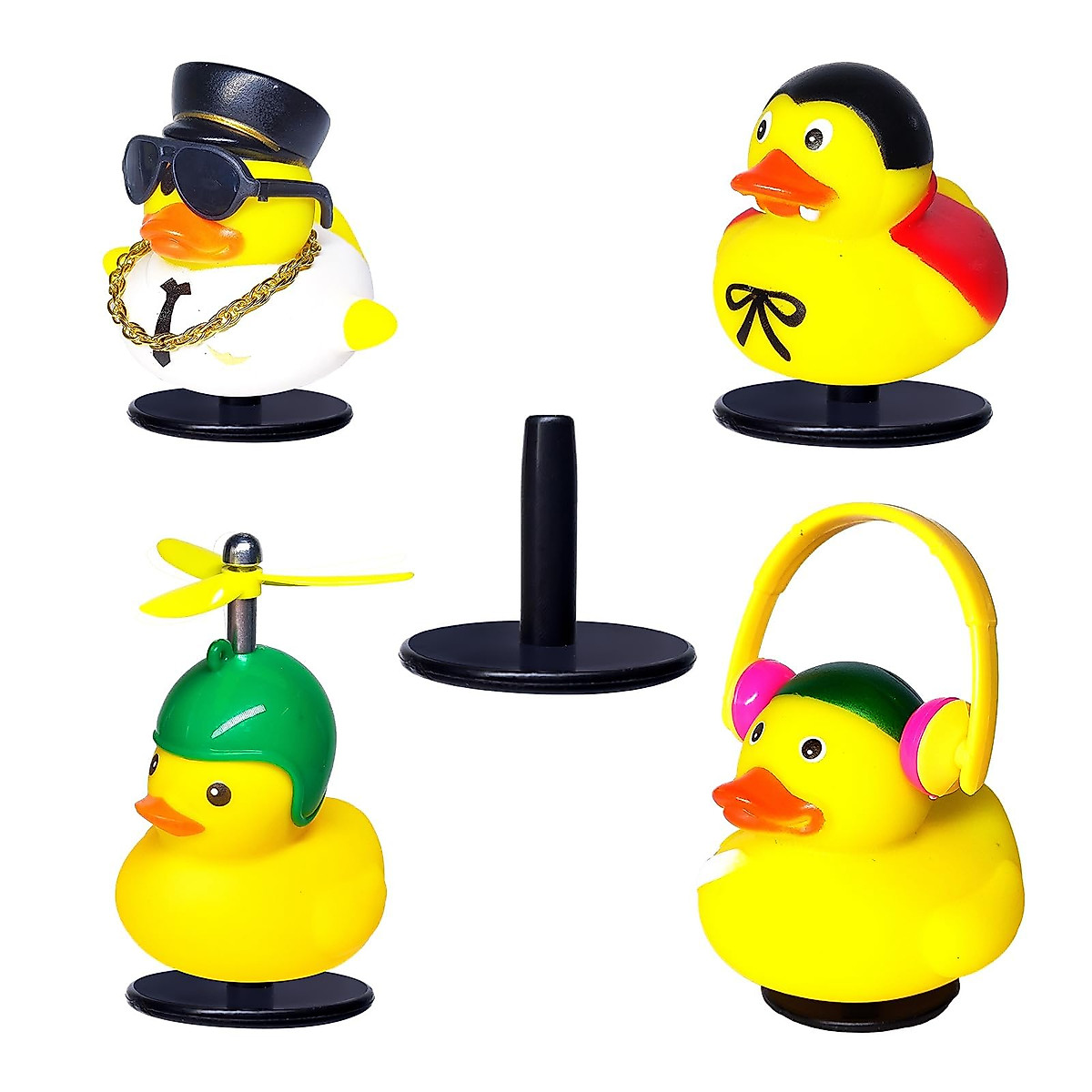 15pcs Duck Plug-Rubber Duck Mount-Plastic Duck Plug Holder for Jeep Dash Rubber Duck Holder for Dispaly Jeep Ducking Gifts(Excluding Rubber Duck) Self Adhesive