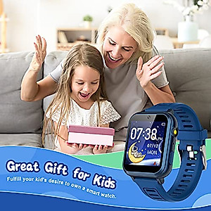 Sedzofan Smart Watch for Kids with 24 Puzzle Games HD Touch Screen Camera Video Music Player Pedometer Alarm Clock Flashlight 12/24 hr Kids Watches Gift for 4-12 Year Old Boys Girls Toys for Kids