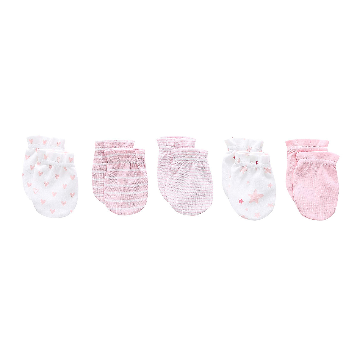 Chamie Newborn Infant Bodysuit Pants caps Mittens Short Sleeve Infant Clothes for Boys and Girls