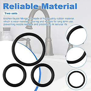 Fospectra 96778 O-Ring Kit for Moen Kitchen Faucets - Faucet O-Rings Replacement Kit, Durable Rubber Seals, Leak-Proof Design, Compatible with Moen 7400 Series & Other Models (2-Set)