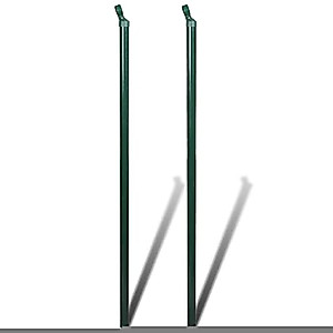 Chain Link Fence with Posts,Garden Fence Border,Portable Fence,Privacy Fence,Fencing for Yard,Private Fence,Garden Fence for Dogs,for Deck,Patio,Backyard,Outdoor Pool,Porch,Steel 59.1" x 590.6" Green