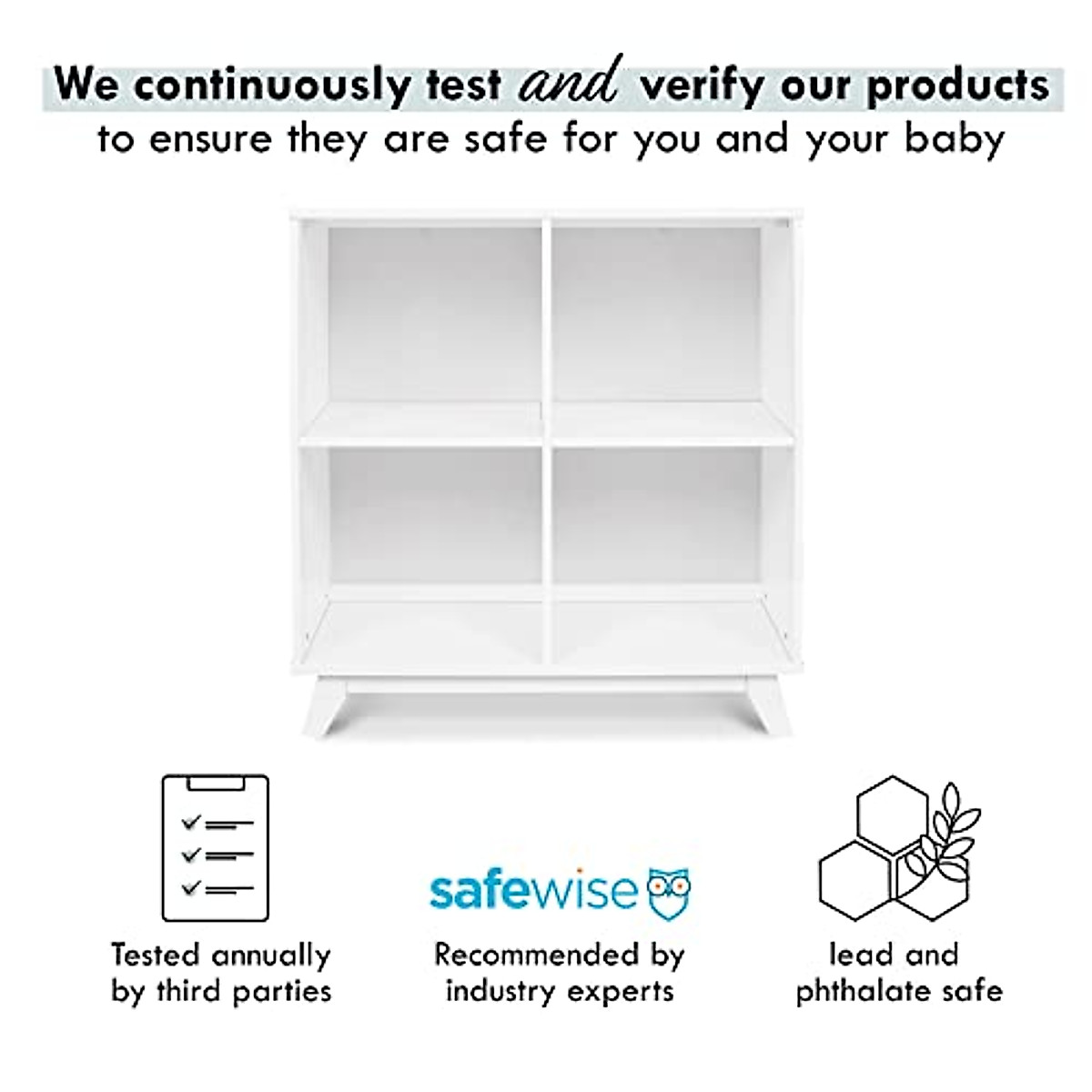 DaVinci Otto Convertible Changing Table and Cubby Bookcase in White