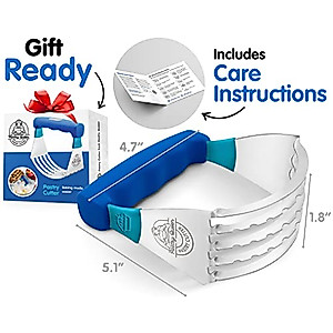 PASTRY QUEEN Pastry Cutter, Perfect Flaky Pie Crust, Dishwasher Safe Dough Blender, Easy Grip Handle & Stainless Steel Blades